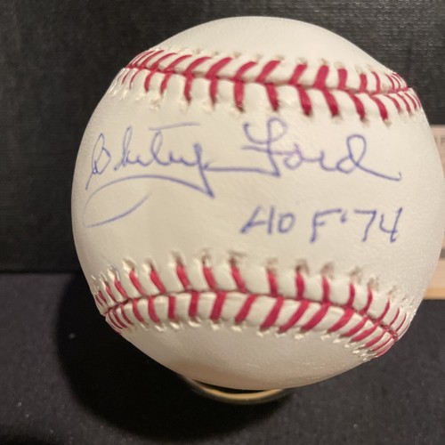 Whitey Ford Steiner Coa Autograph Major League Signed Baseball HOF 74 ...