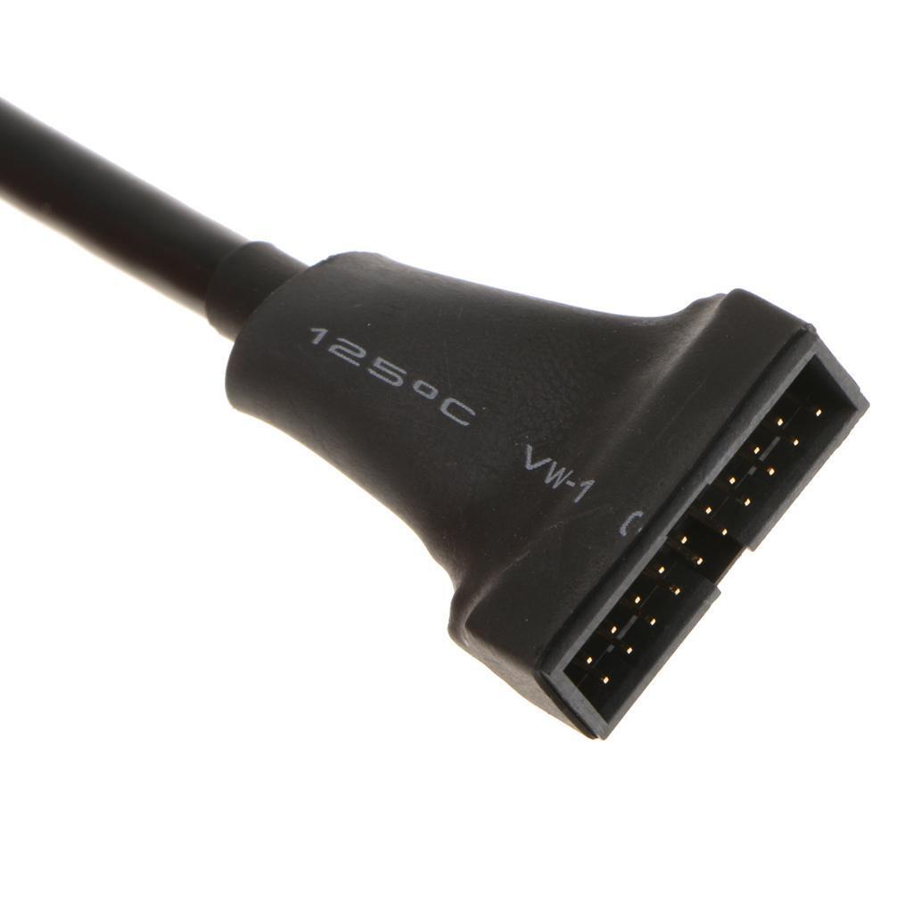 4 Pieces 20 Pin USB 3.0 Male to Female Header Extension Adapter Cable ...
