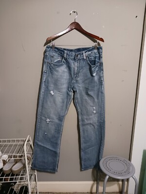 Flypaper Bootcut Leg Jeans Men's 34x30 Blue Medium Wash Denim 5-Pocket ...