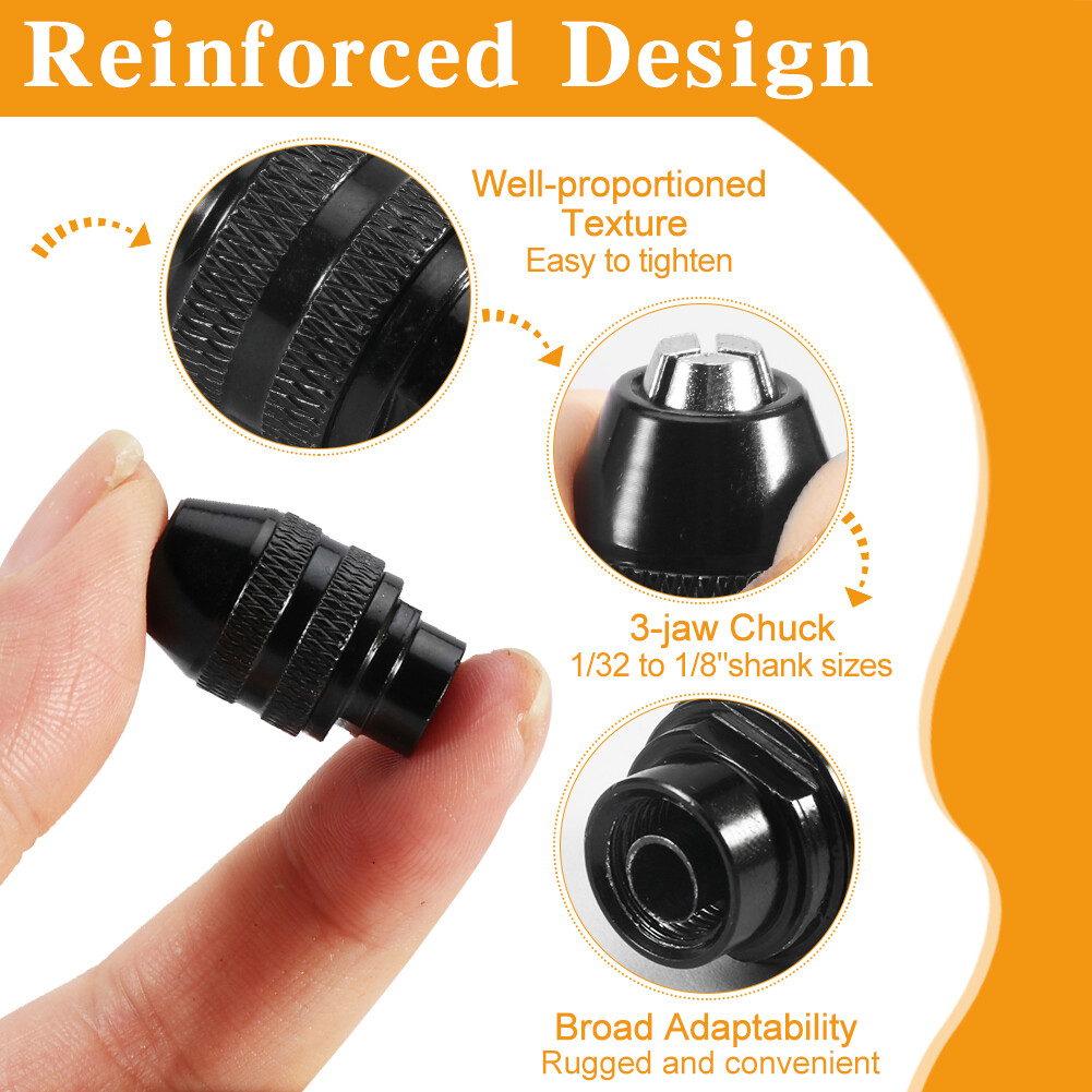 15pcs Accessories Chuck Practical Drill Collet Set Rotary Tool Brass ...