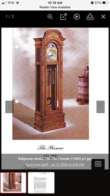 Ridgeway Grandfather Clock All Models