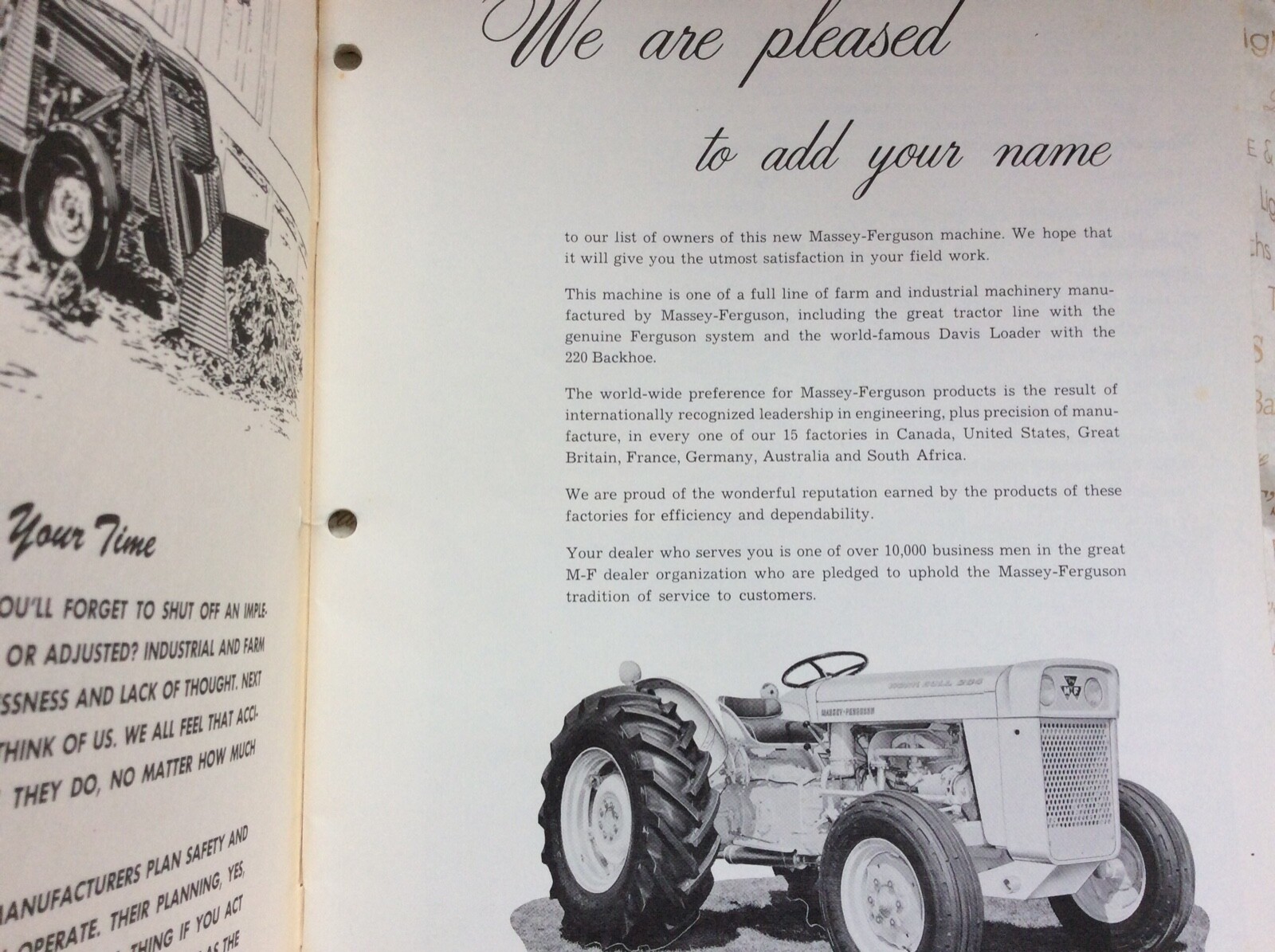 MASSEY FERGUSON WORK BULL 204 TRACTOR MF200 LOADER | eBay