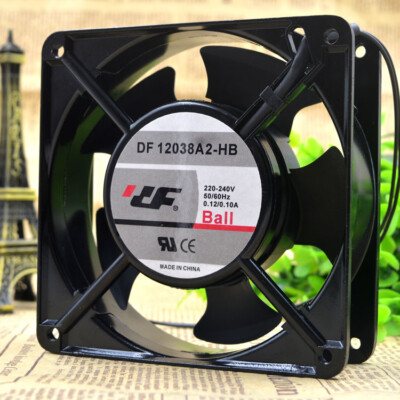 1 PCS DF Fan DF 12038A2-HB AC 220V 0.13A 12038 12CM Aluminum frame fan ...