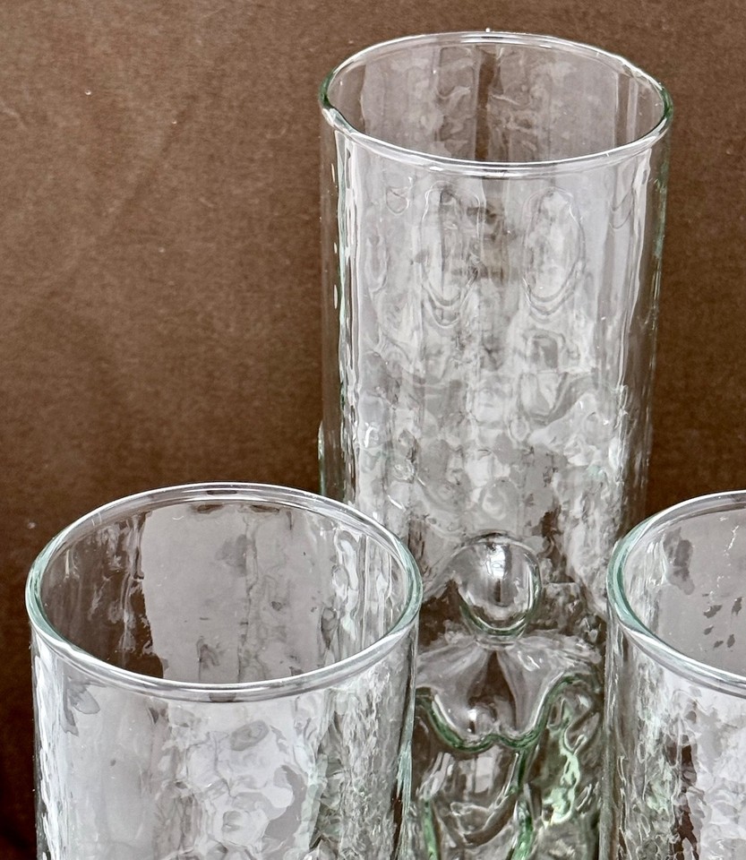 Set of 5 VTG Libbey Glass La Femme 3D Dancing Nude Women 8.75" Cocktail ...