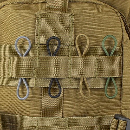 4PCS Tactical Binding Retainer MOLLE Elastic Ribbon Buckle For PTT ...