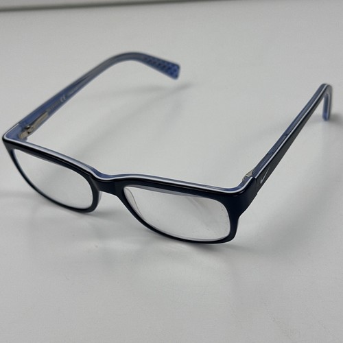 Nike Eyeglasses Frames Only, NIKE 5513,47-16-130, Dark/light Blue Mix ...