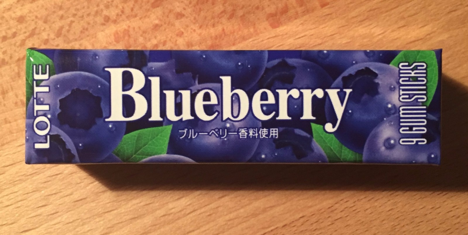 Lotte, Chewing Gum, "Blueberry" 9 gum sticks, Japan Long Seller, Candy ...