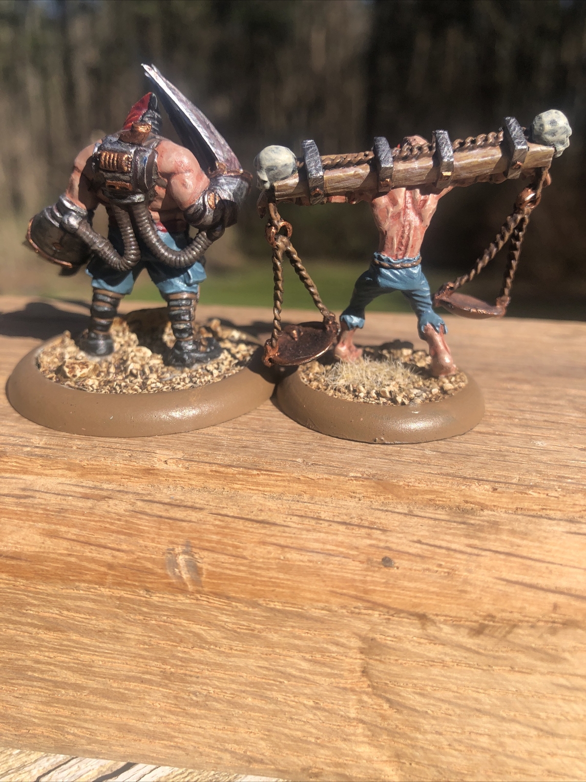 Two Malifaux Painted 1st Edition Scales of Justice & Executioner Metal ...