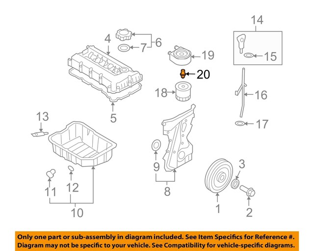 Genuine OEM Engine Oil Filter Adapter for Hyundai 2642025400 for sale ...