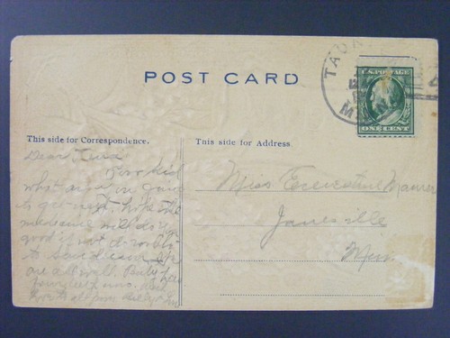Taunton Minnesota MN 1910 Type 2/4 Doane Mimic Cancel Postmark on ...
