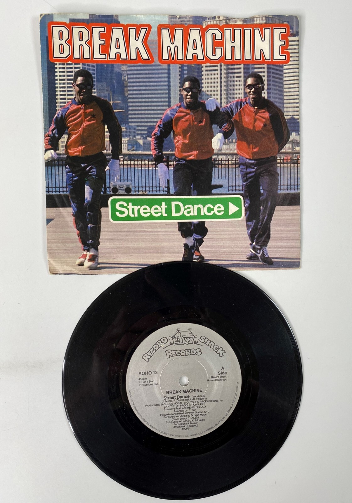 Break Machine Street Dance Vinyl 45 Single (UK 1984 Record Shack SOHO ...