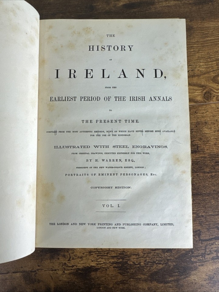 THE HISTORY OF IRELAND FROM THE EARLIEST PERIOD TO THE IRISH ANNALS BY ...