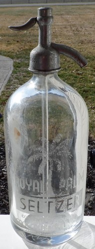 Vintage SELTZER BOTTLE ROYAL PALM COCA COLA BOTTLING CO. TERRE HAUTE ...