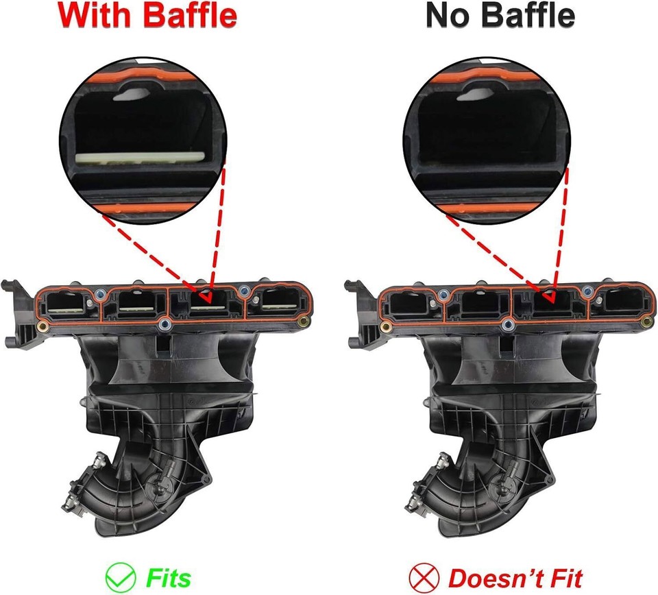 Intake Manifold w/ Runner Control Valve For 07-17 Jeep Patriot Compass ...