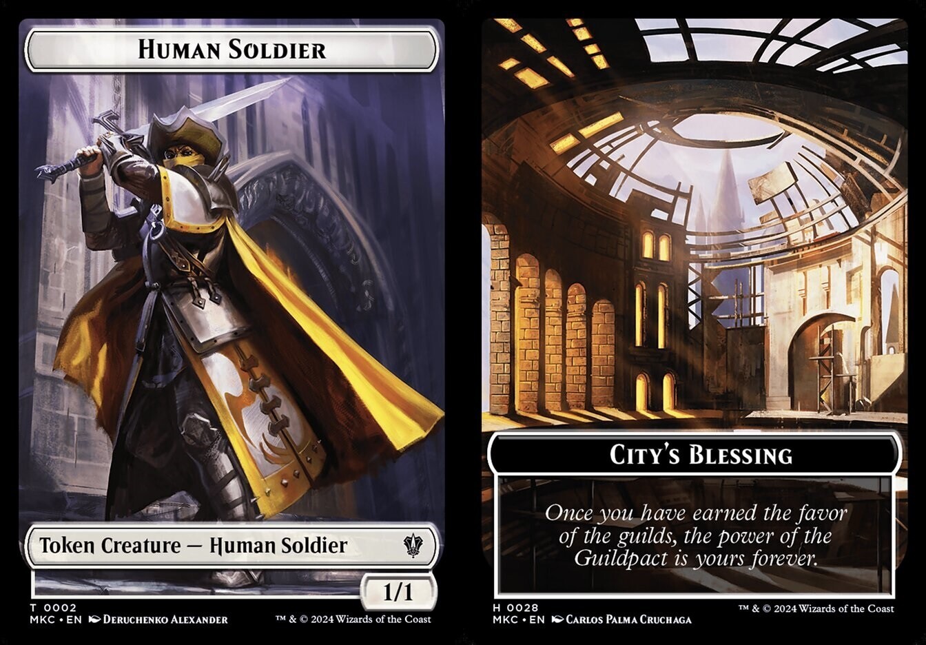 MTG Commander MKM TOKEN Human Soldier #0002 City's Blessing #0028 ...