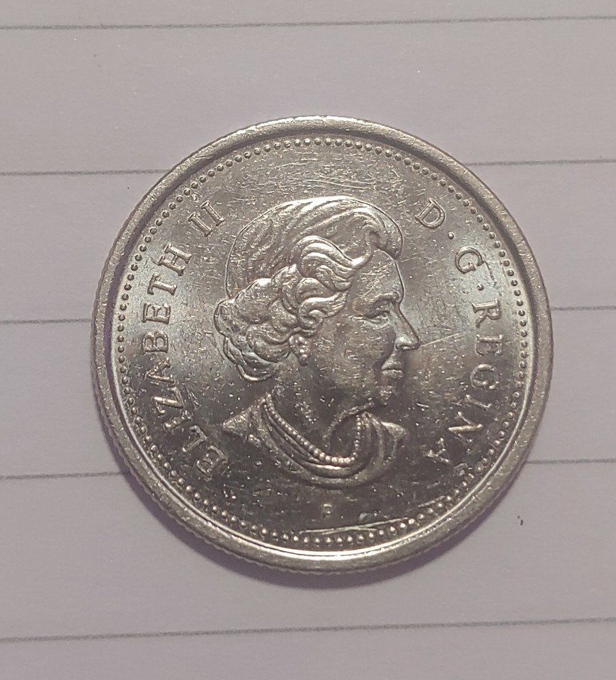 Canadian 25 Cent Remembrance Day 2004-2005 Poppy Quarter Die Colour ...