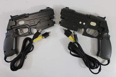 Lot of 2 Namco NPC-106 GunCon 2 Light Gun Controllers W/ Adapter ...