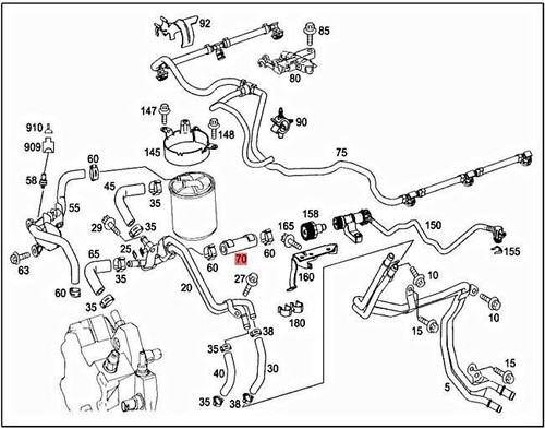 Genuine MERCEDES Fuel hose 6420782181 | eBay