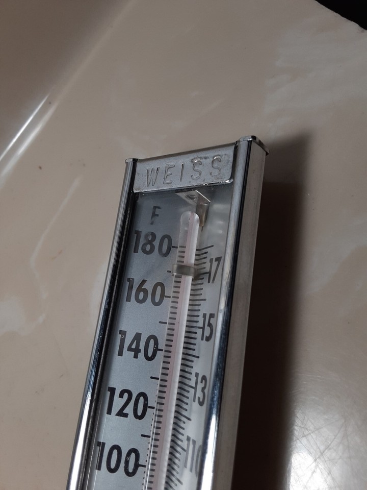 WEISS Instruments Chrome Vari-Angle Industrial Thermometer w/ 3.5" Stem ...