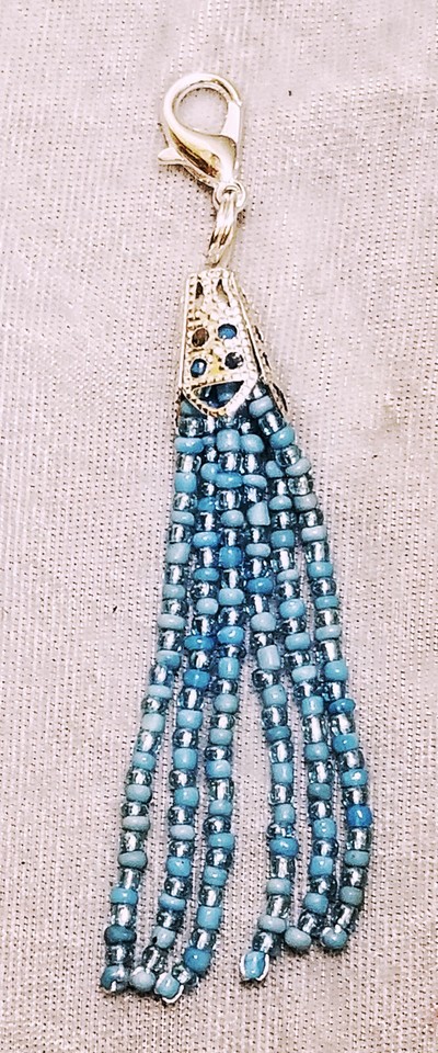 Tassels Clip-on Charms for Backpack Purse Zipper Metal Silk STOCKING ...