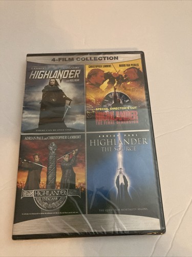 Highlander 4 Film Collection DVD 2015 Final Dimension Endgame The ...
