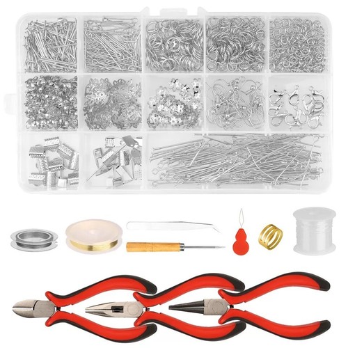 1010Pcs Jewelry Making Kit DIY Sterling Beading Repair Tools Craft Supplies Set | eBay