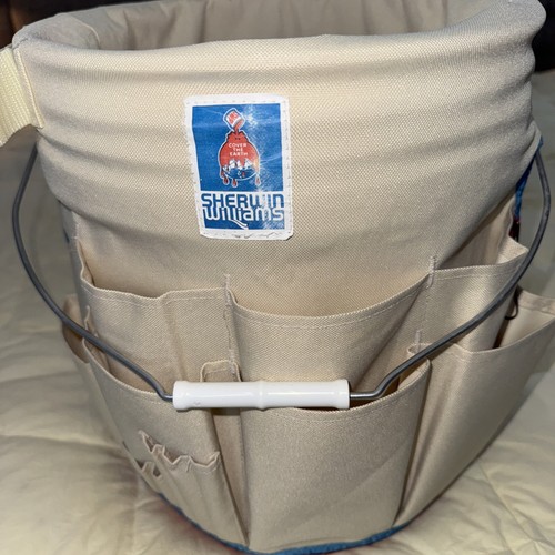 Vintage Sherwin Williams Bucket Tool Brush Organizer Cover the Earth ...