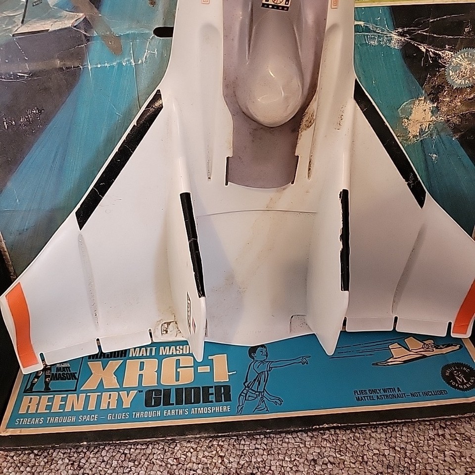 Vintage Mattel Talking Flying Major Matt Mason XRG-1 ReEntry Glider ...
