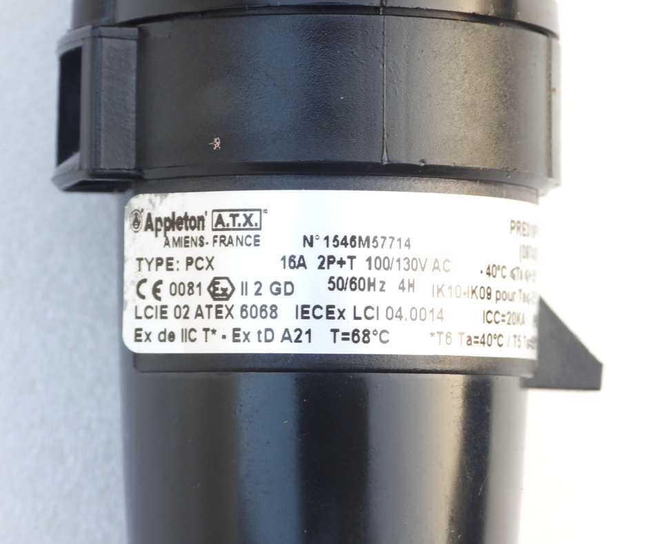 NOS APPLETON ATX MODEL PRE316PY TYPE PCX INDUSTRIAL POWER CABLE MOUNT ...