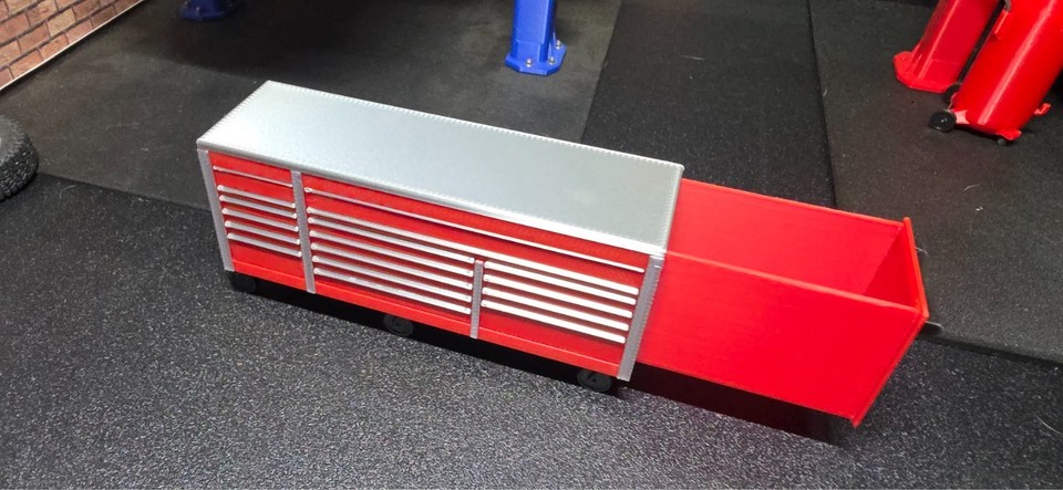 1/24 scale tool box-red- for model displays or diorama | eBay