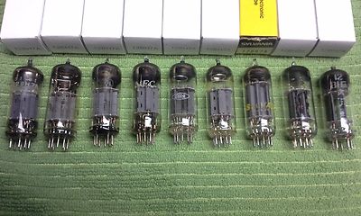 Dual triode 12BH7A vacuum electron tube long plate many brands STRONG ...