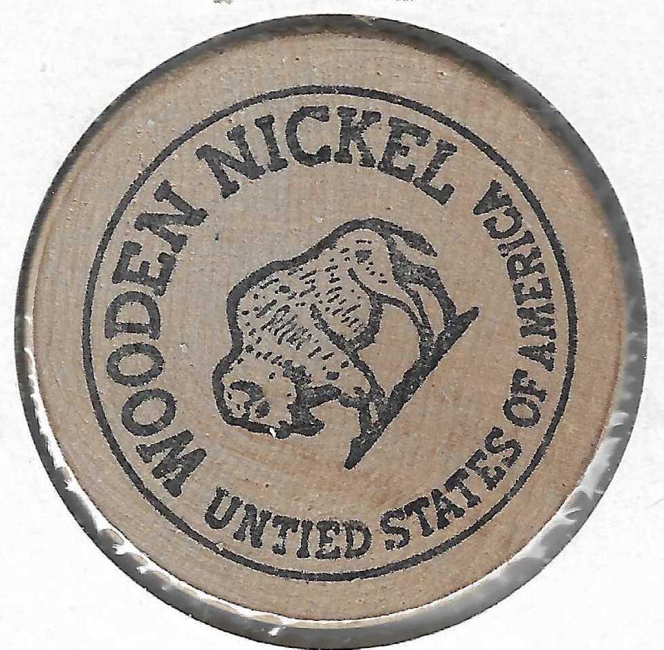 G&L Coin Company, Tracy, Iowa, Token/Coin, BUFFALO Wooden Nickel | eBay