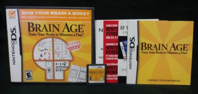 Brain Age: Train Your Brain - Nintendo DS DS Lite 3DS 2DS Game Tested ...