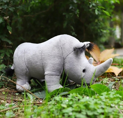 Gray Rhinoceros 14 Inch Stuffed Animal Plush Toys Toddler Doll Kids ...