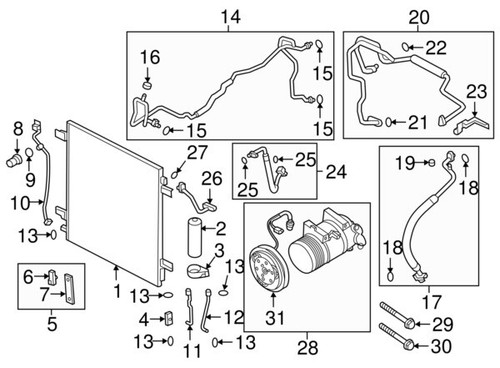92446-1LA0C Nissan Pipe assy-cooler, condenser to tank 924461LA0C, New ...