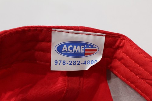 BRIDGEPORT - EBENEZER ALE - EMBROIDERED - RED - ADJUSTABLE BALL CAP HAT ...