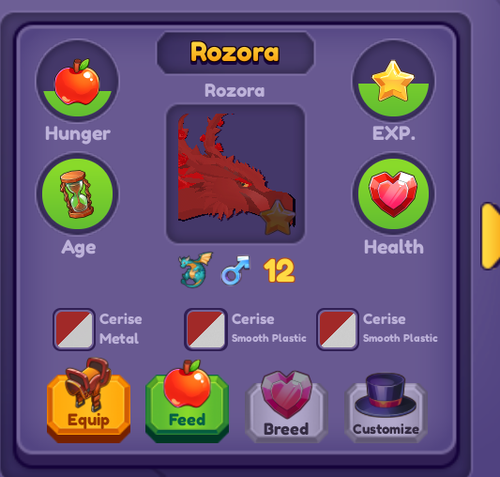 Roblox Dragon Adventures NO MUTATION PURE CERISE ROZORA/ ROZ | eBay