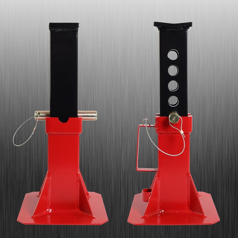 Torin ATZ120005B Heavy Duty Pin Style Adjustable Height Jack Stands, 12 ...
