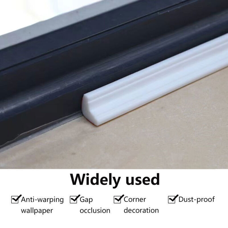 Self Adhesive Triangle Trims For Bathroom Panels Shower Wall PVC White ...