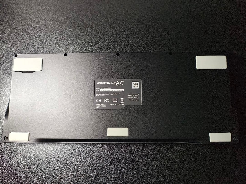 Wooting 80HE Black Mechanical Keyboard with PCR Case & Geon Raw Switch ...