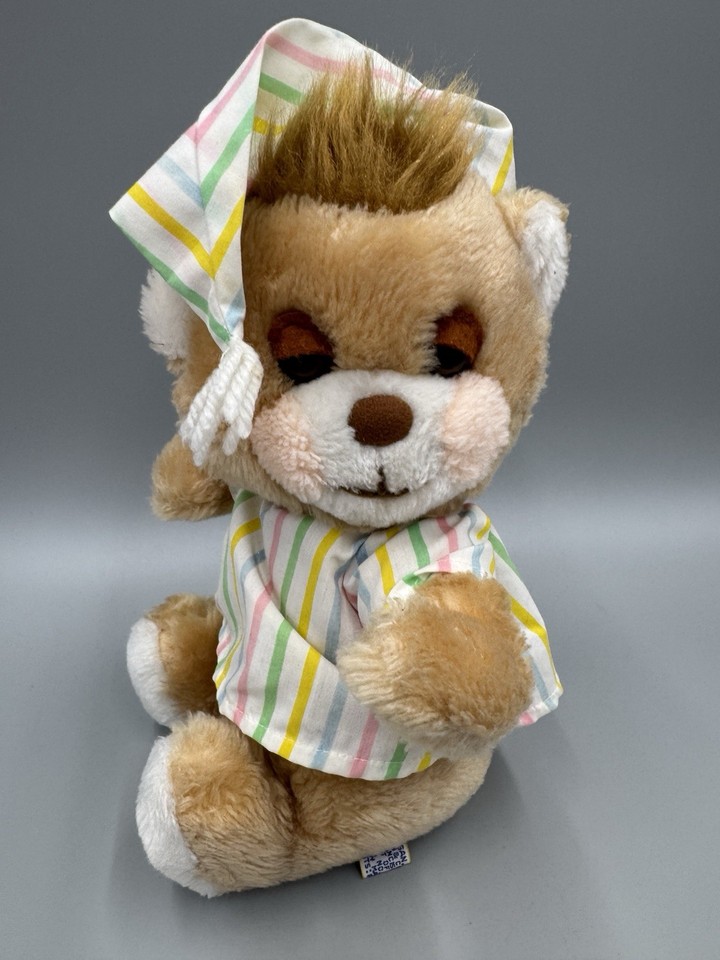Dakin Morgan Teddy Bear Plush 8” Stuffed Animal Striped Pajama Night ...