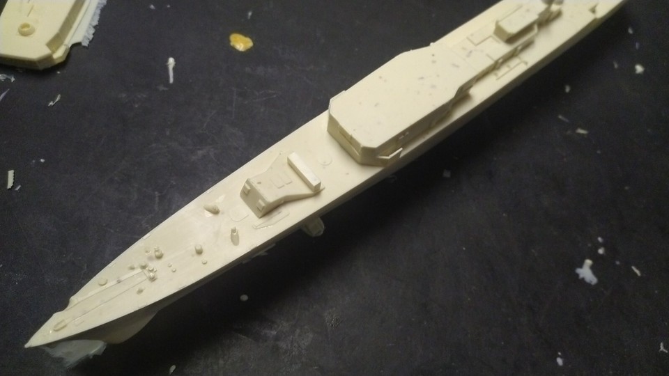 1/350 ISW 4171 - USS Halsey CG23 1989 - Leahy Class Crusier - Resin ...