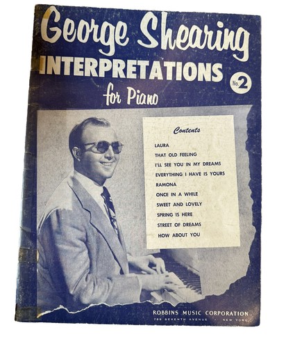 George Shearing Interpretations for Piano No. 2 Vintage Sheet Music ...