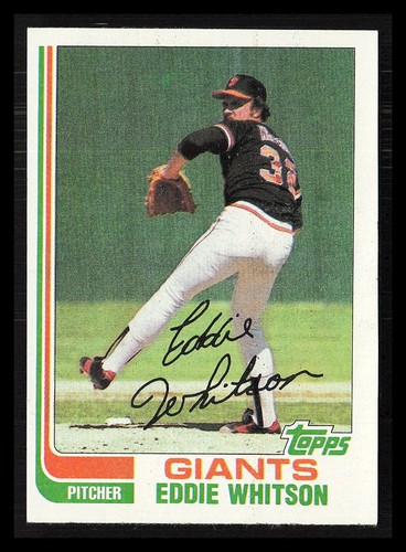 Eddie Whitson 1982 Topps #656 San Francisco Giants | eBay