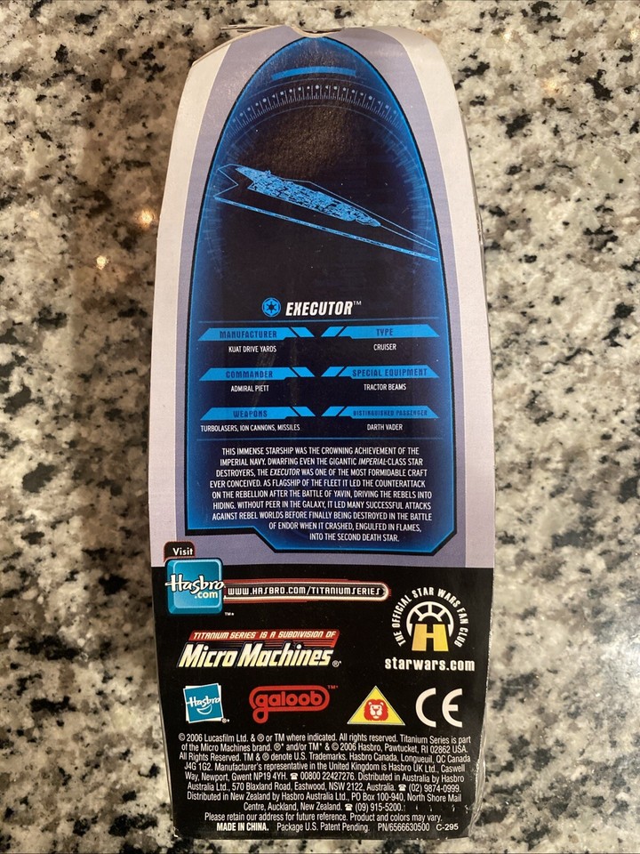Star Wars Titanium Series Die Cast Metal Executor HASBRO 2006 NEW IN ...