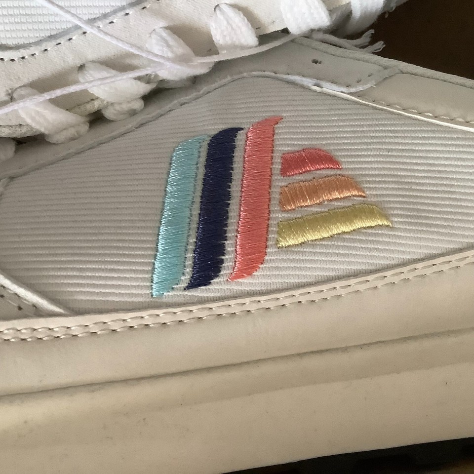 2025 ALDI Womens Sneakers Size 10 White Multicolor Shoe Aldi Logo NEW ...