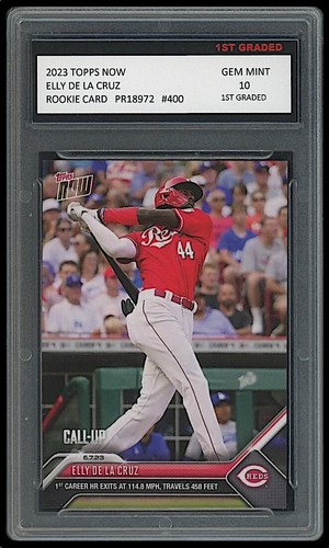 ELLY DE LA CRUZ 2023 TOPPS NOW 1ST GRADED 10 (CALL UP) ROOKIE CARD RC ...