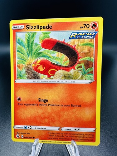 Pokemon TCG - Sizzlipede 47/264 - Fusion Strike 2021 | eBay