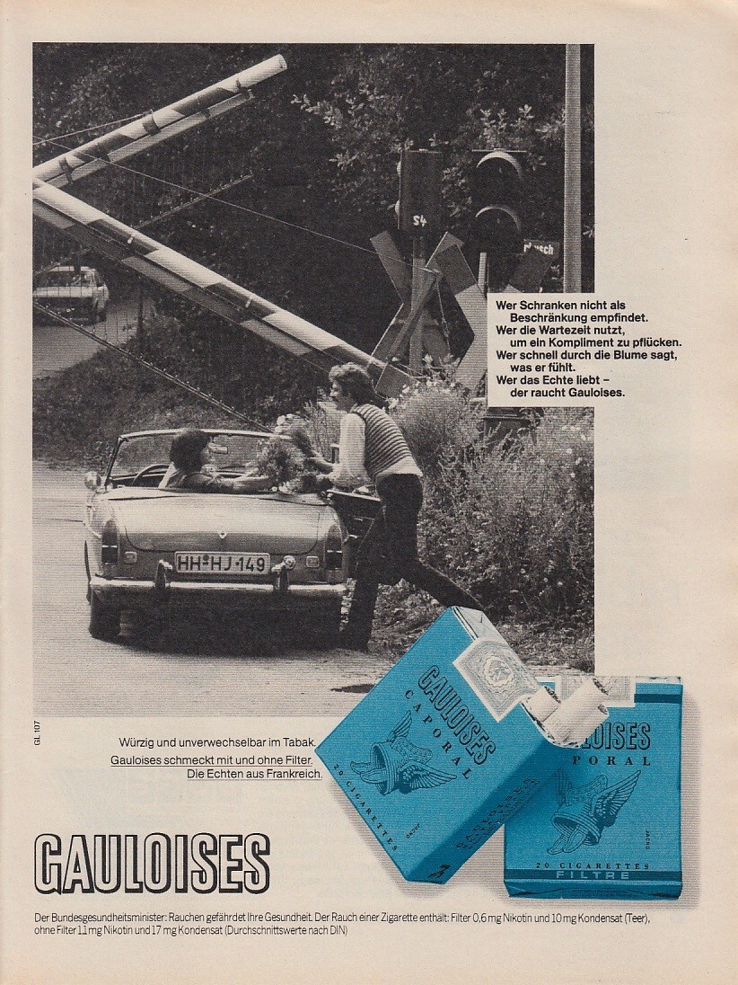 Gauloises Cigarettes - Reklame Werbeanzeige Original-Werbung 1981 (3 ...