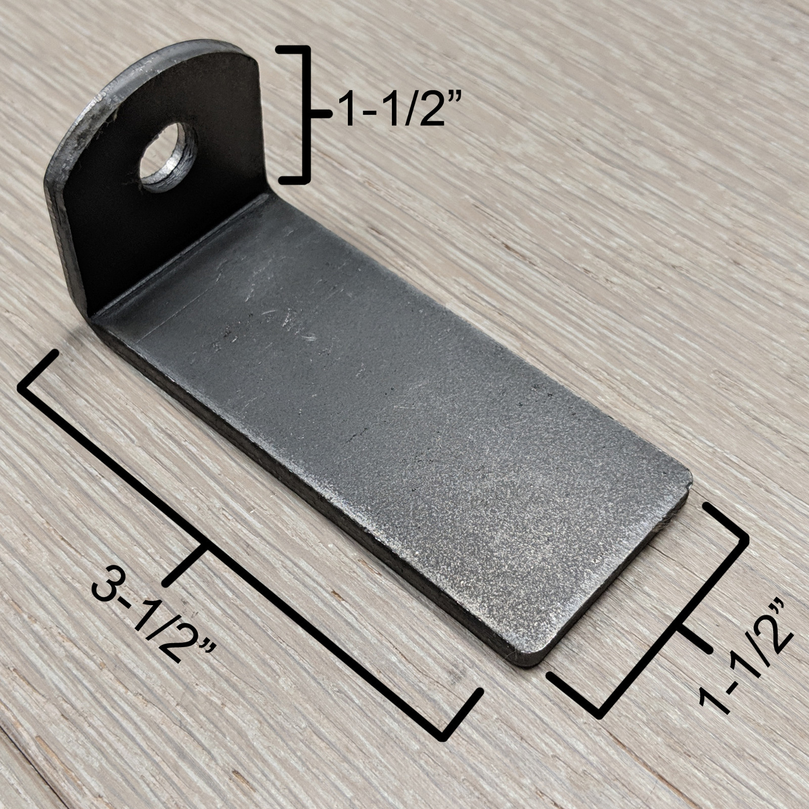 Weld On Steel Angle 90° Degree L Tab Brackets for locks 3-1/2" x 1-1/2 ...